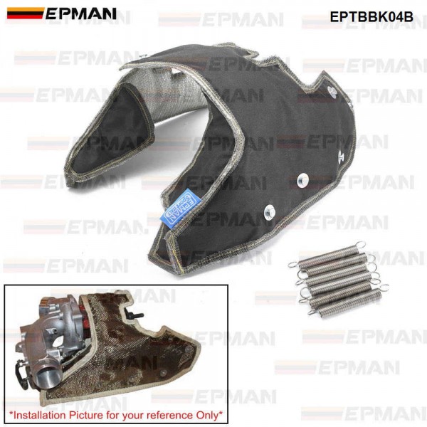 EPMAN K04 Exhaust Turbo Blanket Heat Shield Cover High Performance For K03 / K04 TURBO Turbo ...